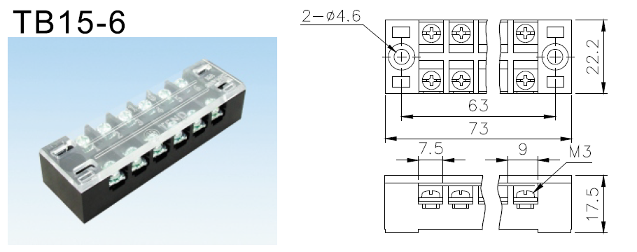 TB15-6 固定式端子盤 | 勝得自動化科技有限公司